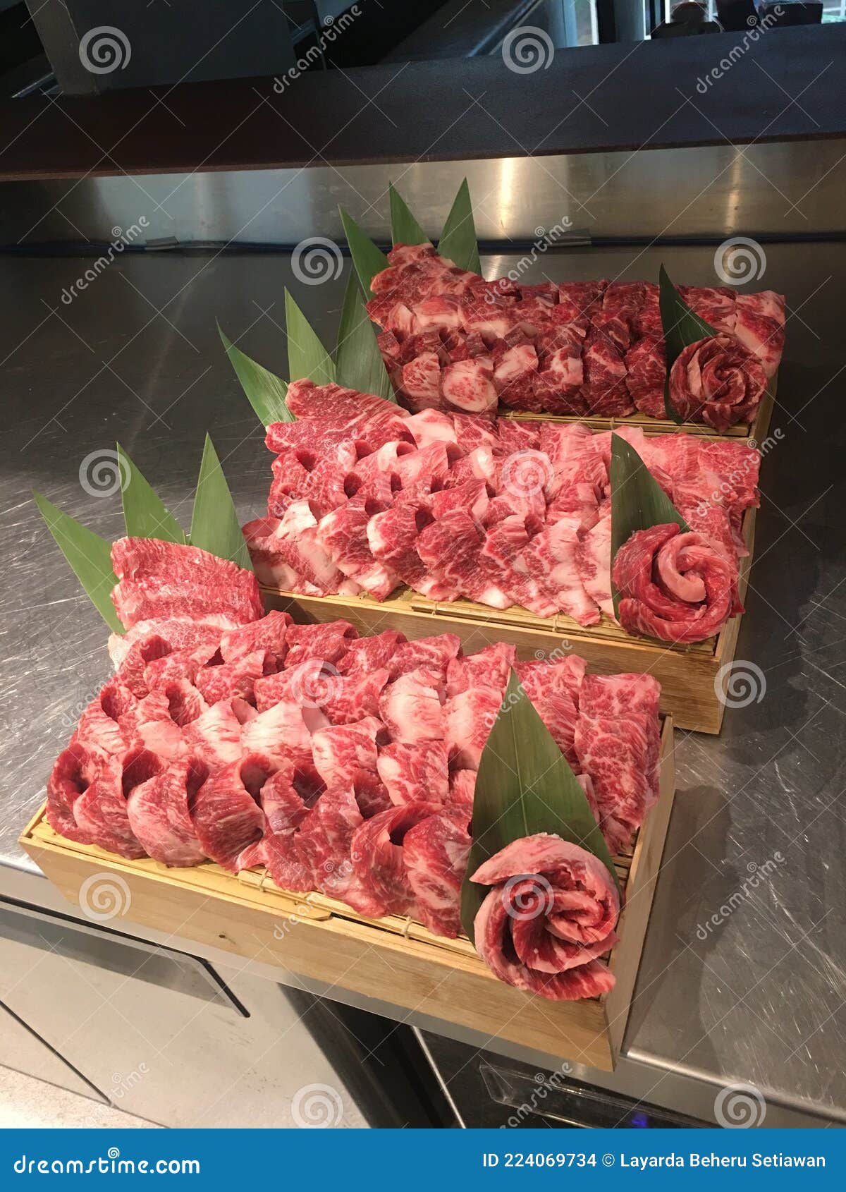 Karubi box stock photo. Image of decoration, meat, beautiful - 224069734