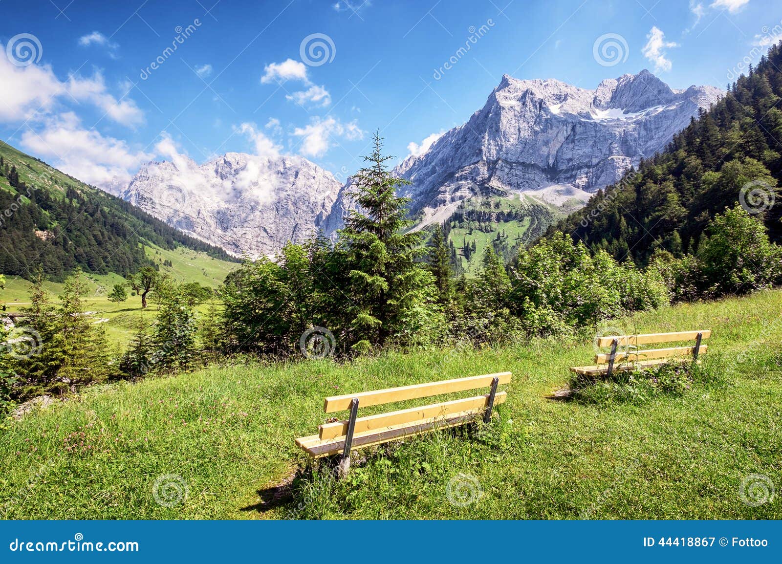 Karwendel stock image. Image of tranquil, maple, meadow - 44418867