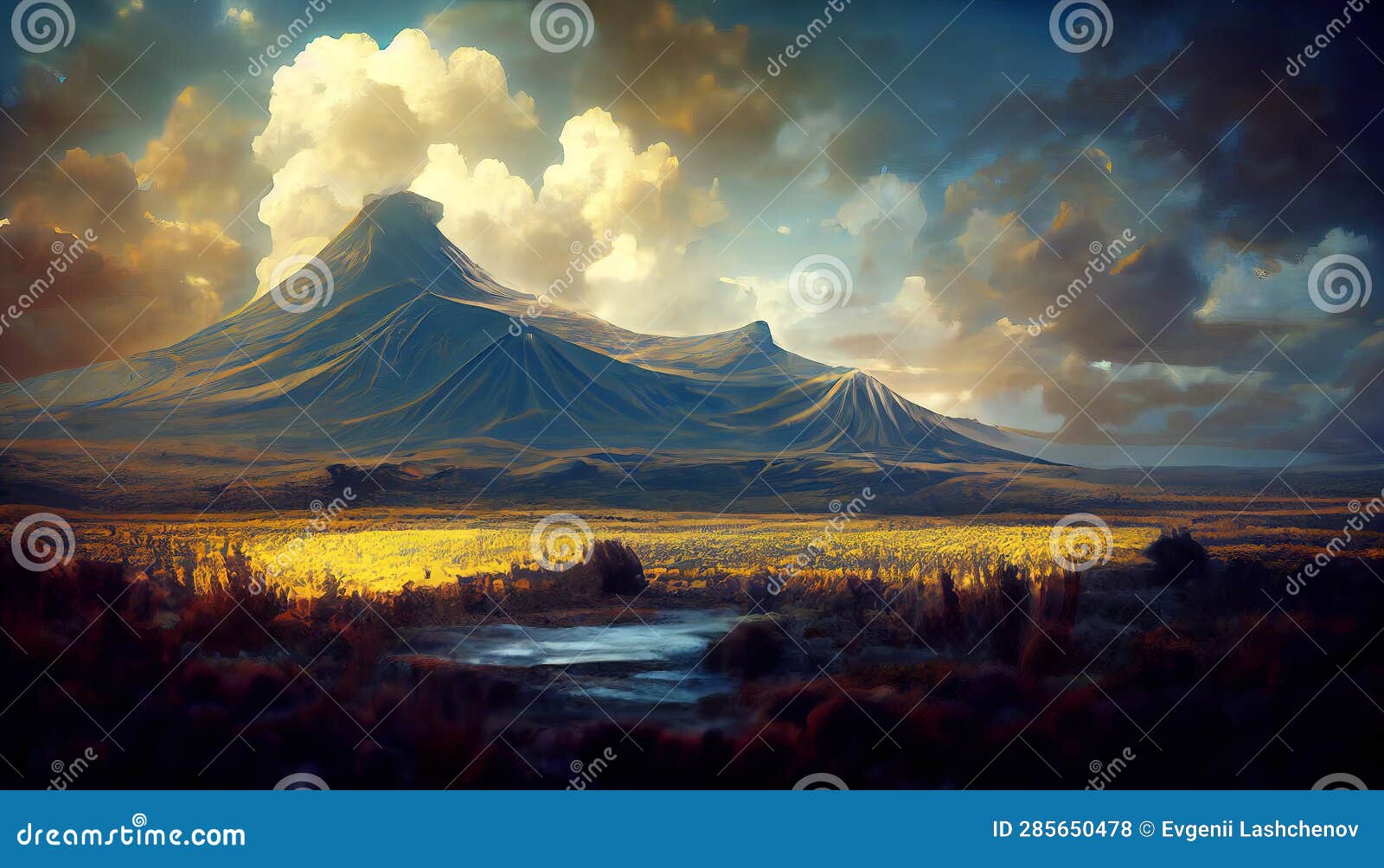 Karymskaya Sopka Hyper Active Volcano in Kamchatka. Against the ...