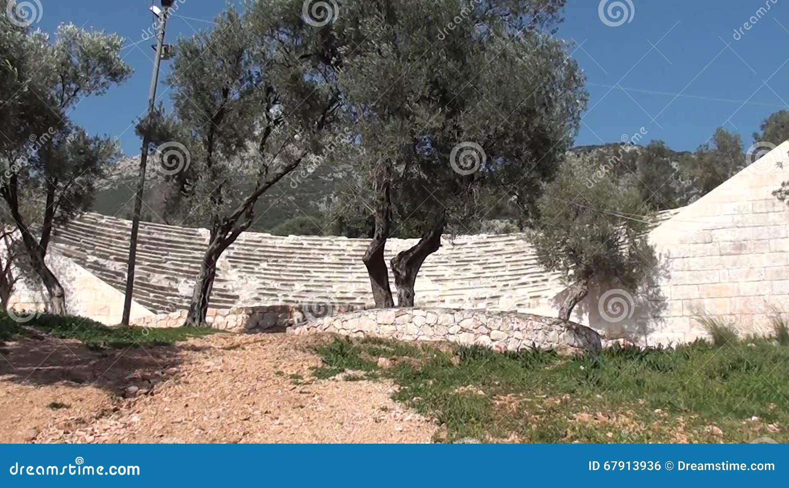 Kas Amphitheater Front View Stock Footage - Video of amphitheatre ...