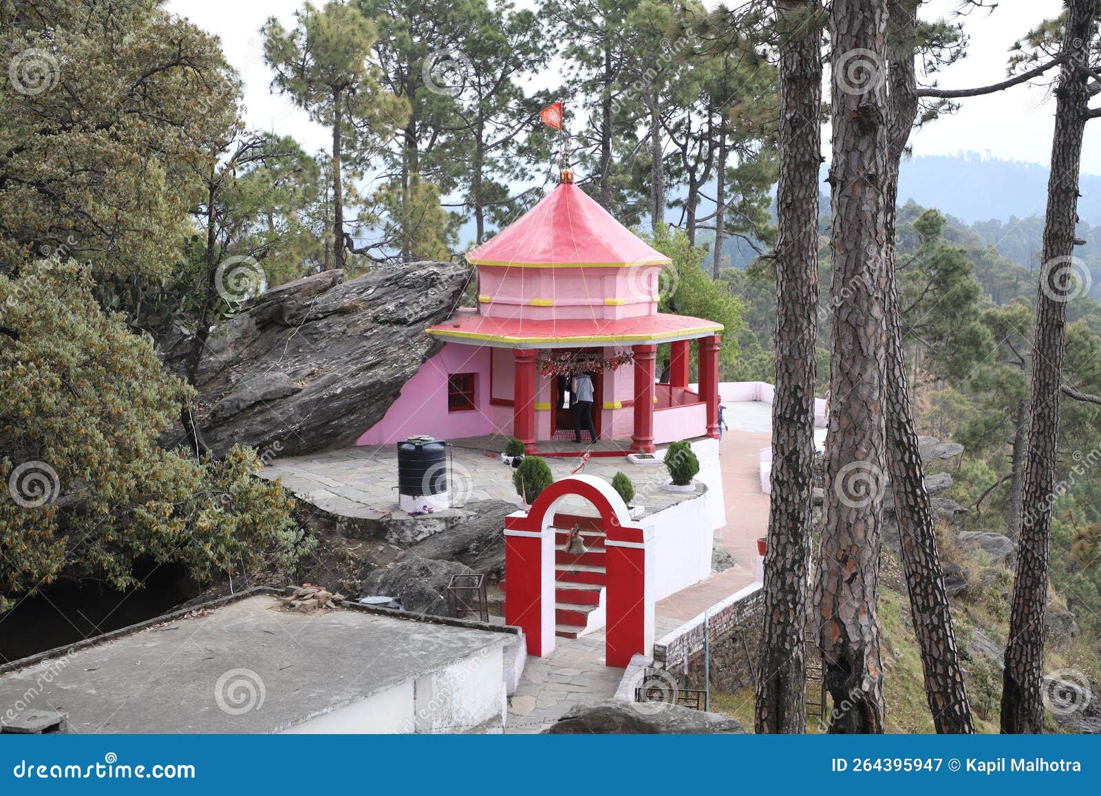 Kasar Devi Temple, Center of Exercise with Faith for Tourists Stock ...