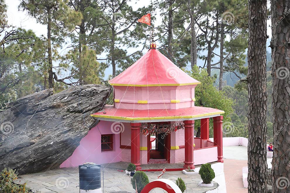 Kasar Devi Temple, Center of Exercise with Faith for Tourists Stock ...