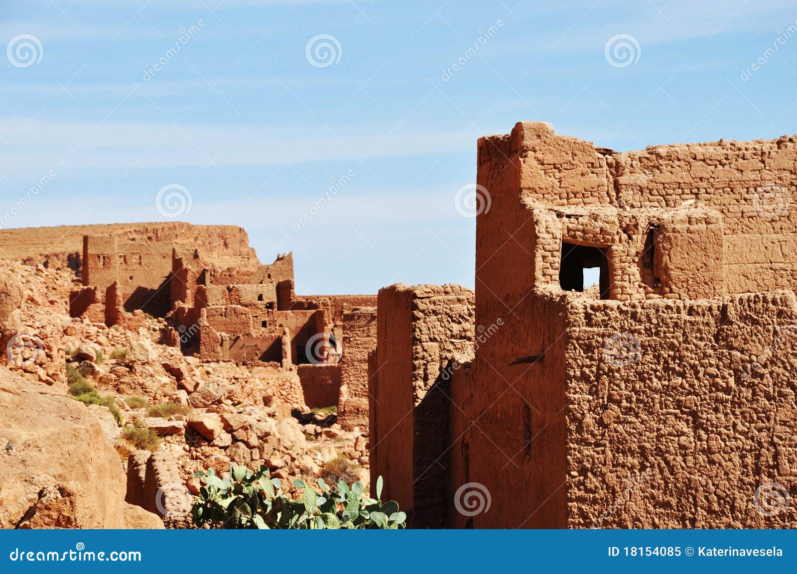 Kasbah stock image. Image of palms, mountain, casbah - 18154085