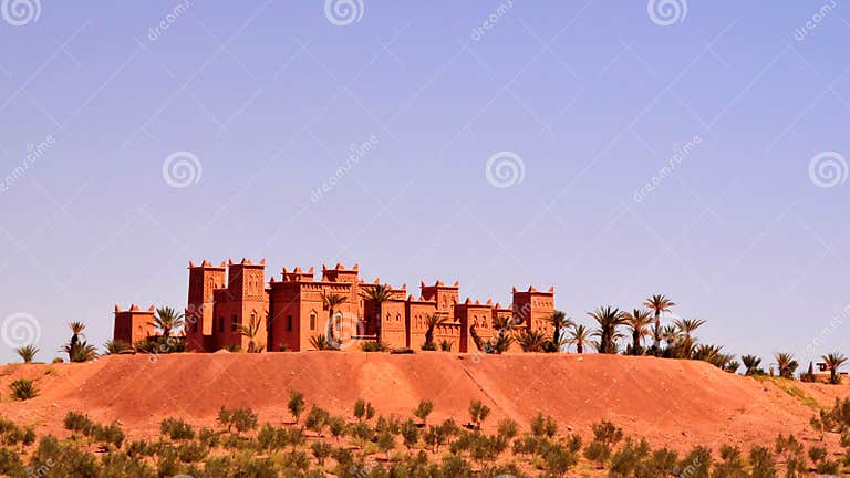Kasbah - castle in Morocco stock photo. Image of kasbah - 19566394