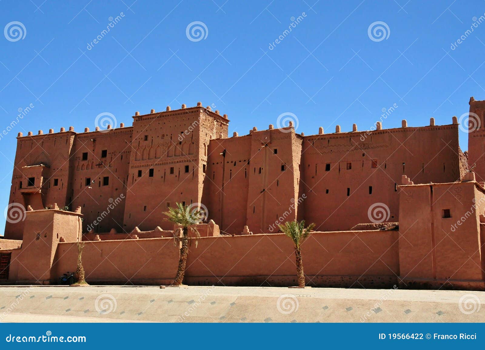 Kasbah - castle in Morocco stock photo. Image of arabs - 19566422