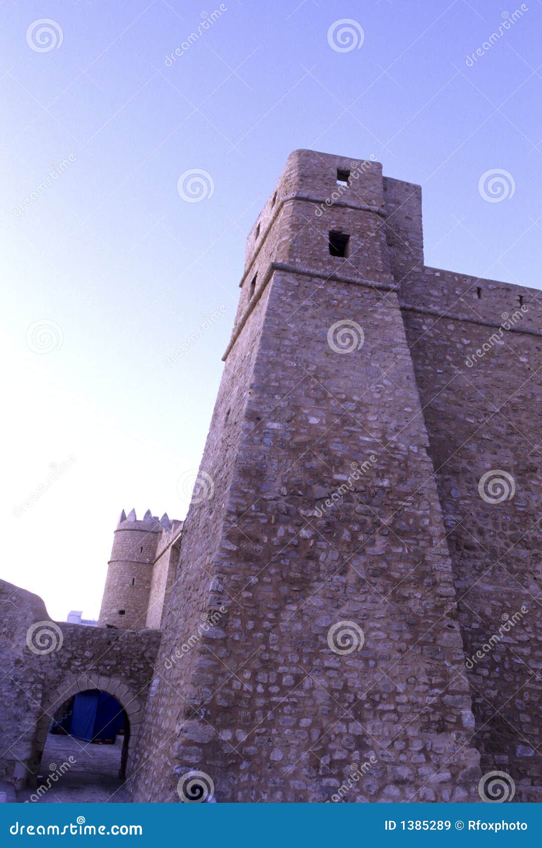 Kasbah (castle)- Tunisia stock image. Image of resort - 1385289