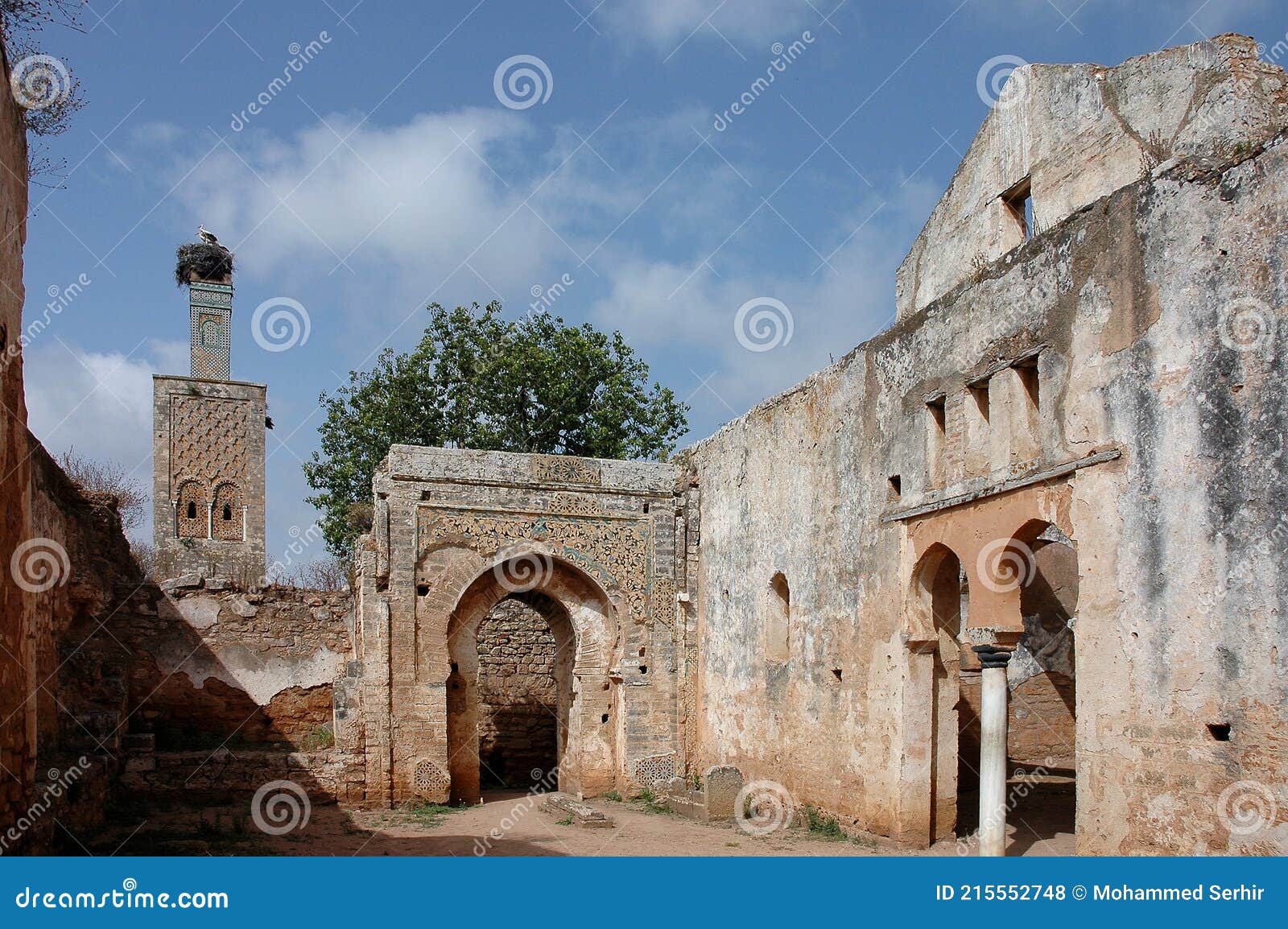 Kasbah Chellah in Rabat in Morocco Stock Photo - Image of close ...