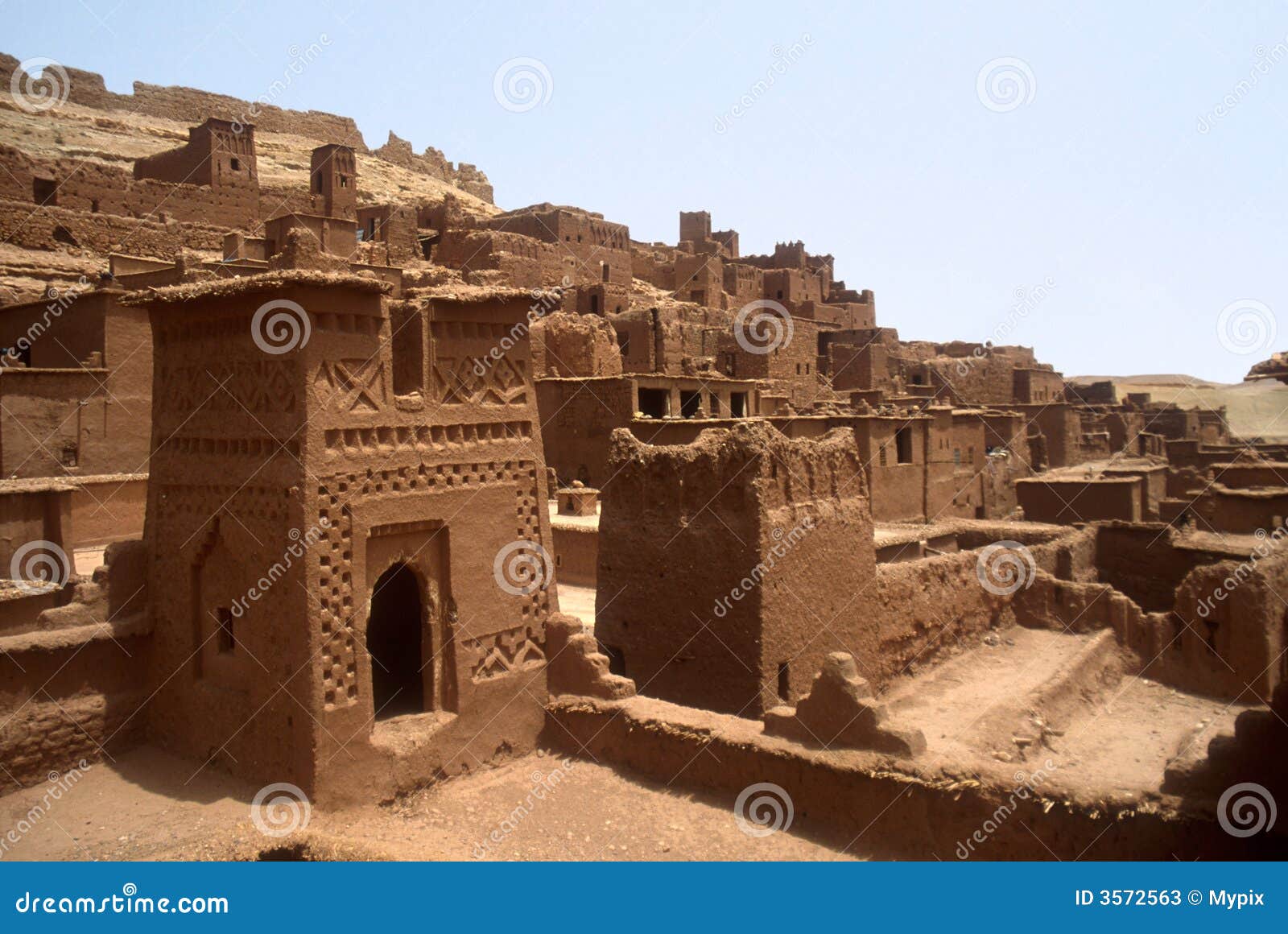 Kasbah in Morocco stock image. Image of traditional, desert - 3572563