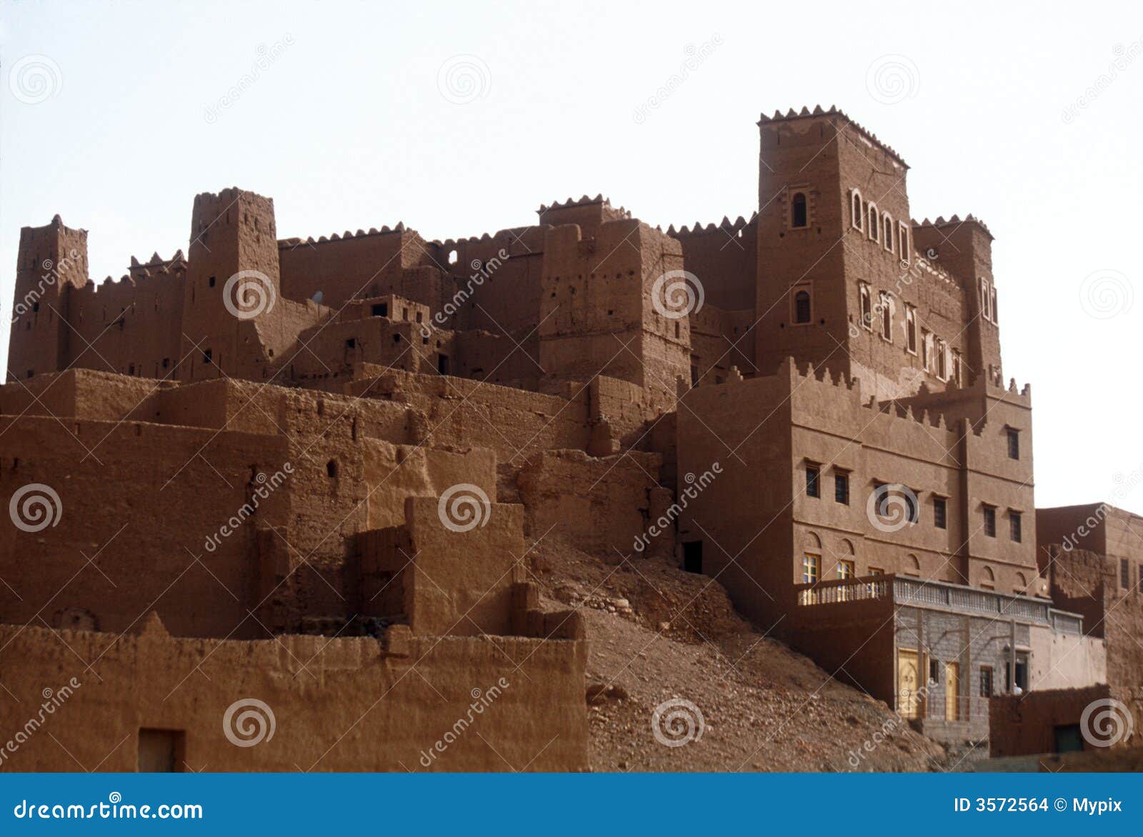 Kasbah in Morocco stock photo. Image of city, town, river - 3572564