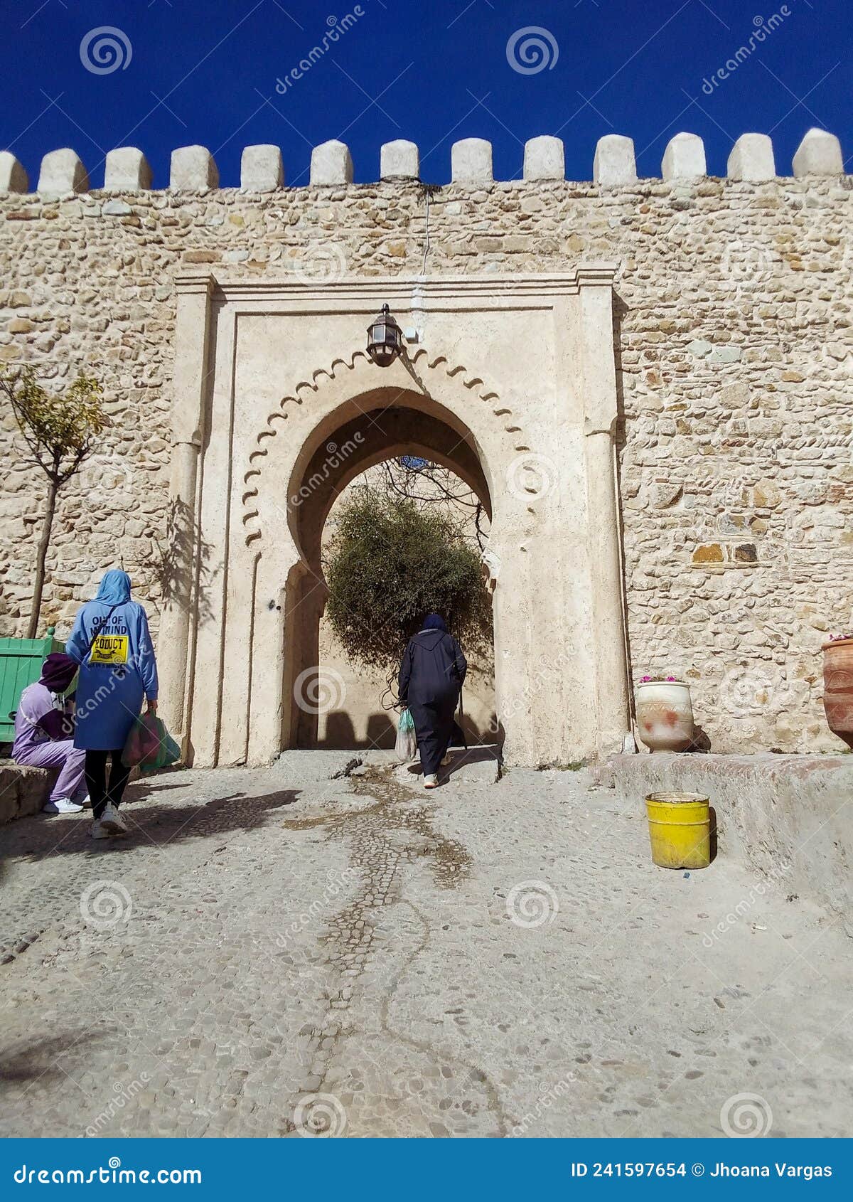 Kasbah Tangier editorial stock image. Image of tourism - 241597654