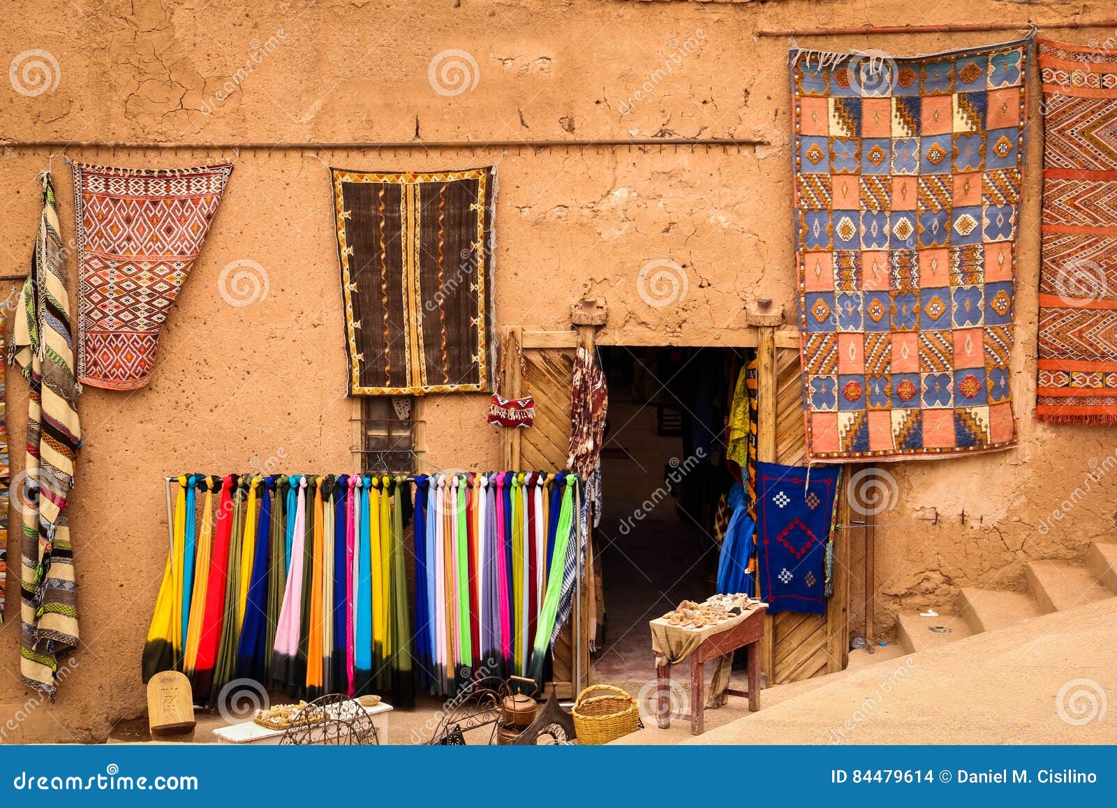 Kasbah Taourirt Bazaar Ouarzazate Marokko Stock Foto - Image of klei ...