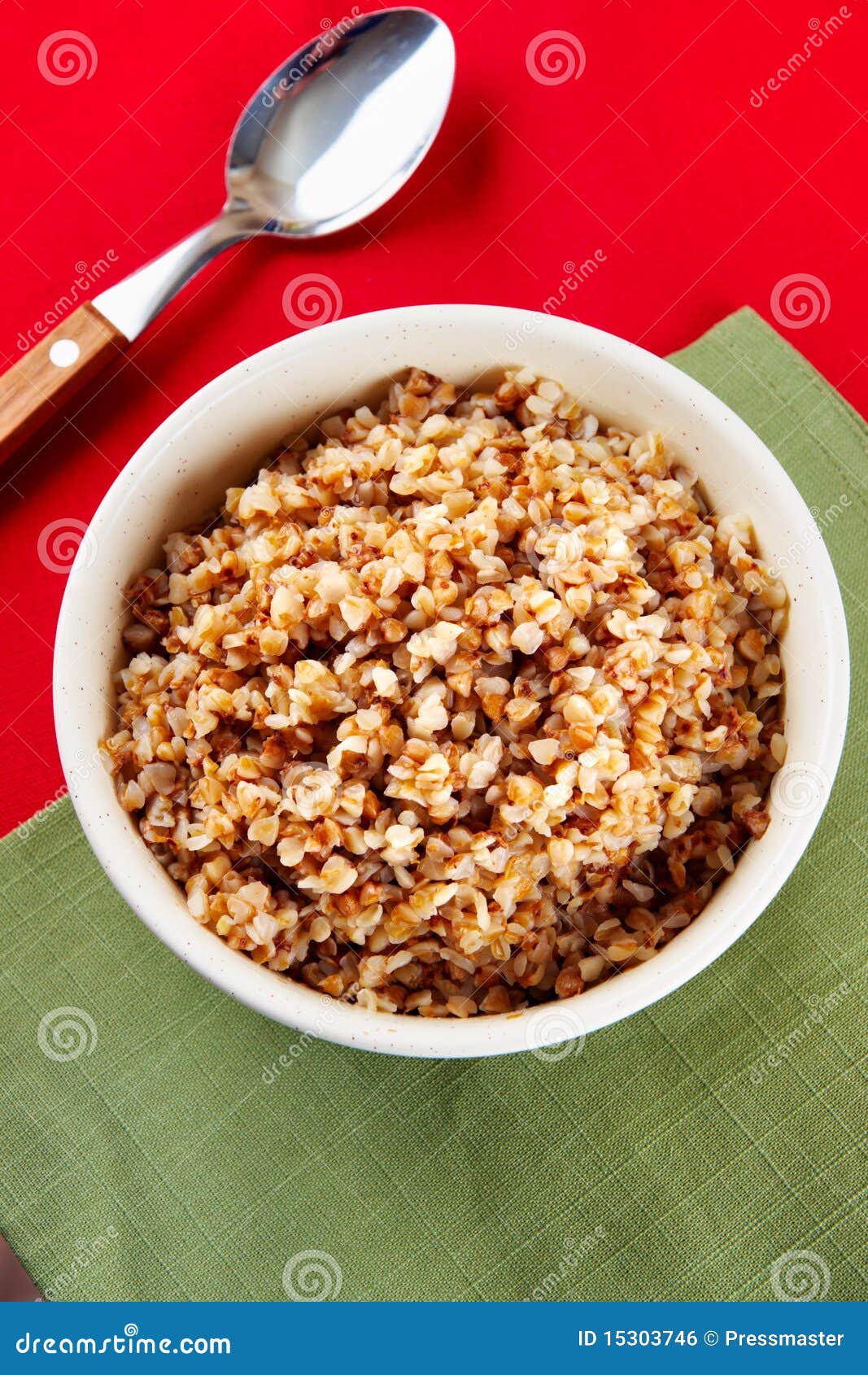 Kasha stock photo. Image of dietary, horizontal, buckwheat - 15303746