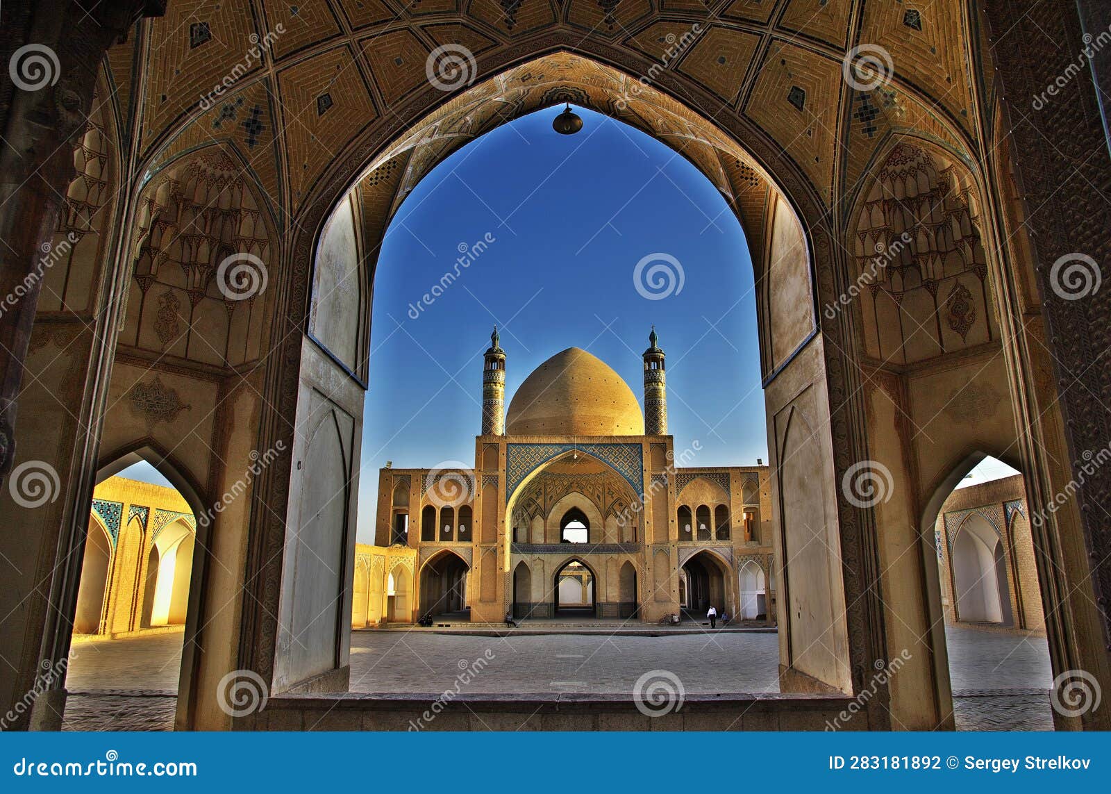 Kashan, Iran - 05 Oct 2012: Agha Bozorg Mosque, Kashan, Iran Editorial ...