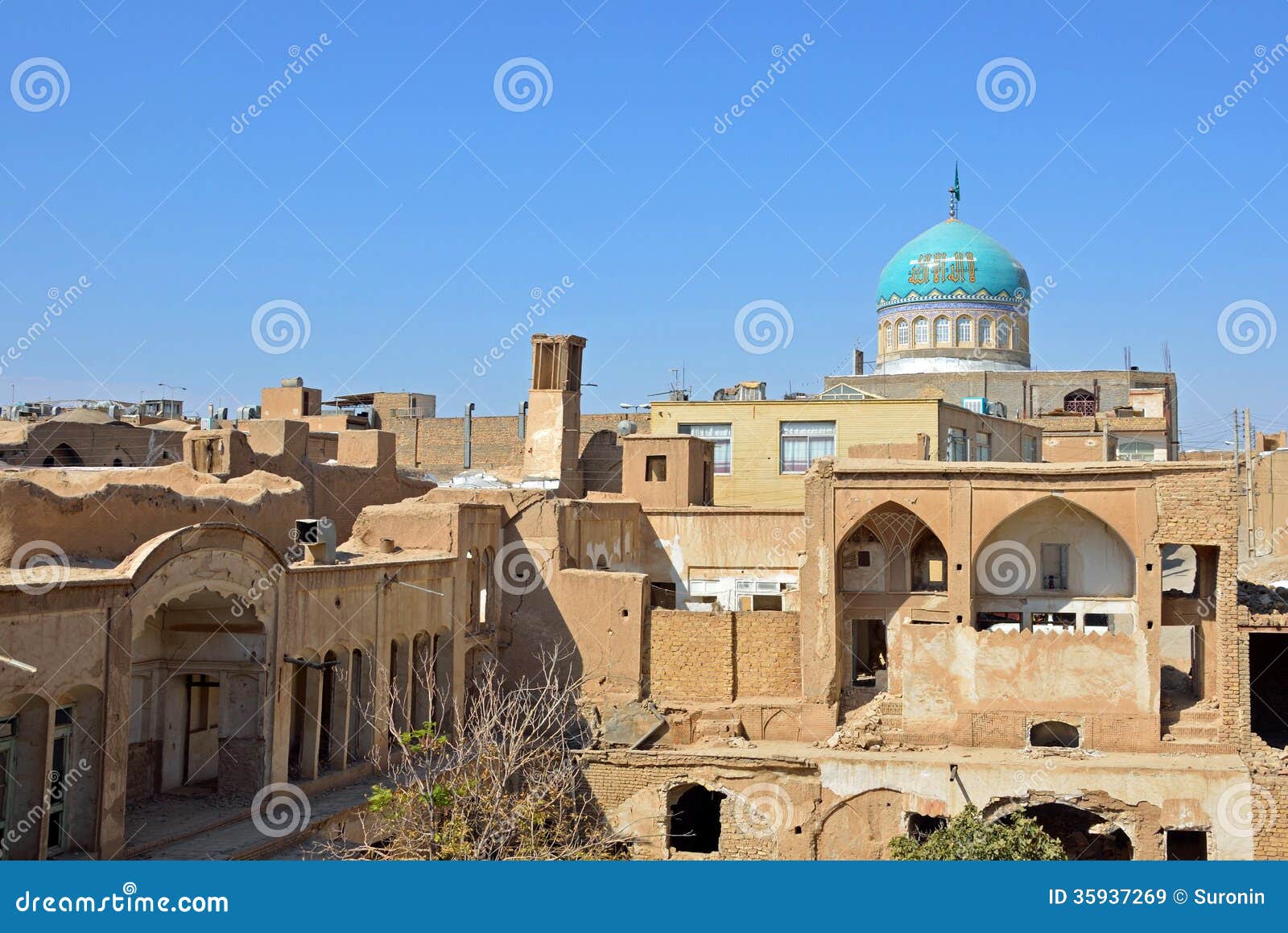 Kashan old city stock image. Image of architecture, asia - 35937269