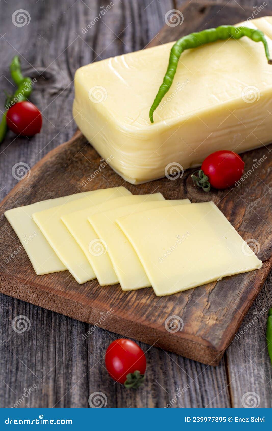 Kashar Cheese or Kashkaval Cheese on Wood Floor. Stock Image - Image of ...