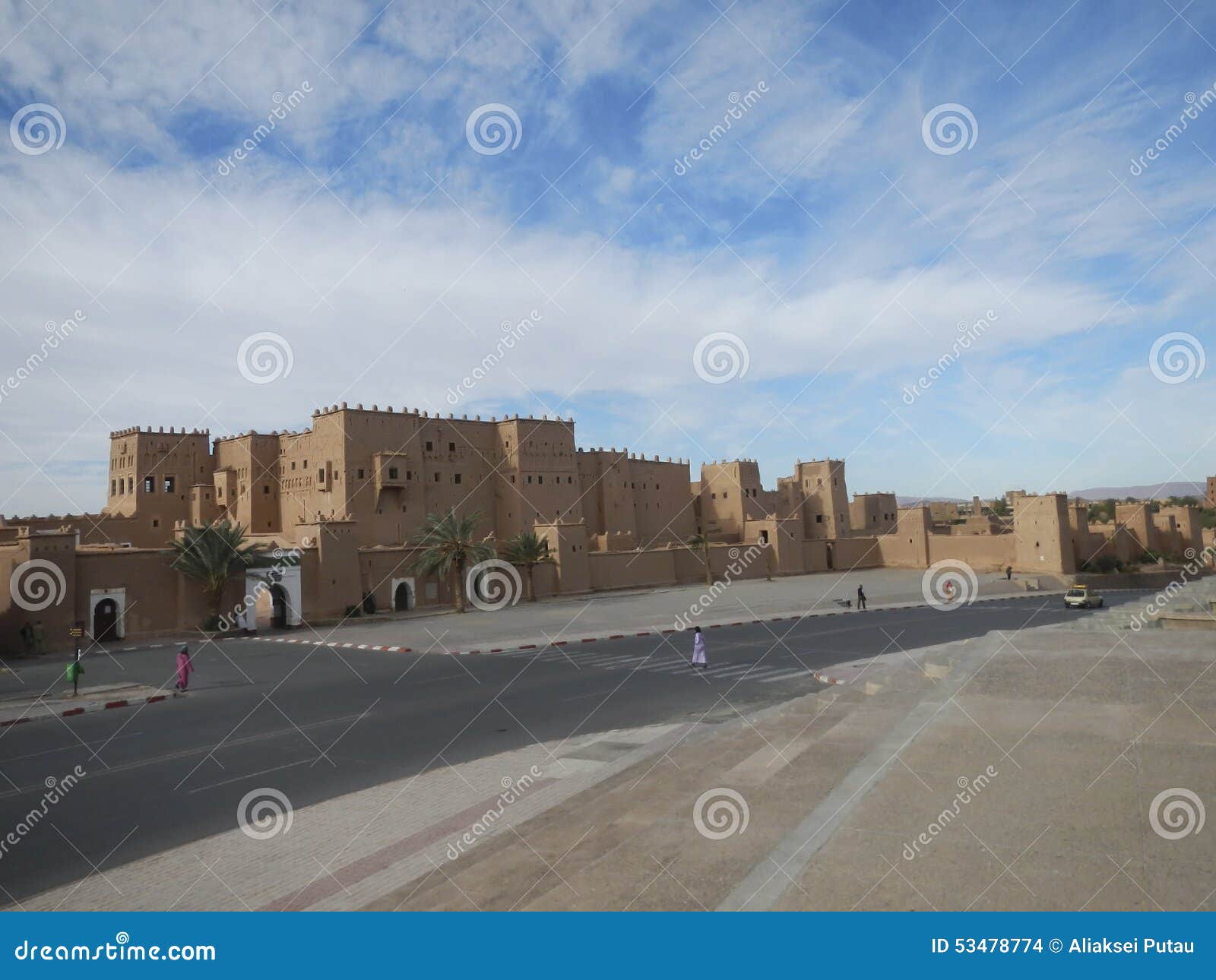 Kashba in Arabic Town, Morocco Stock Photo - Image of morning, brown ...