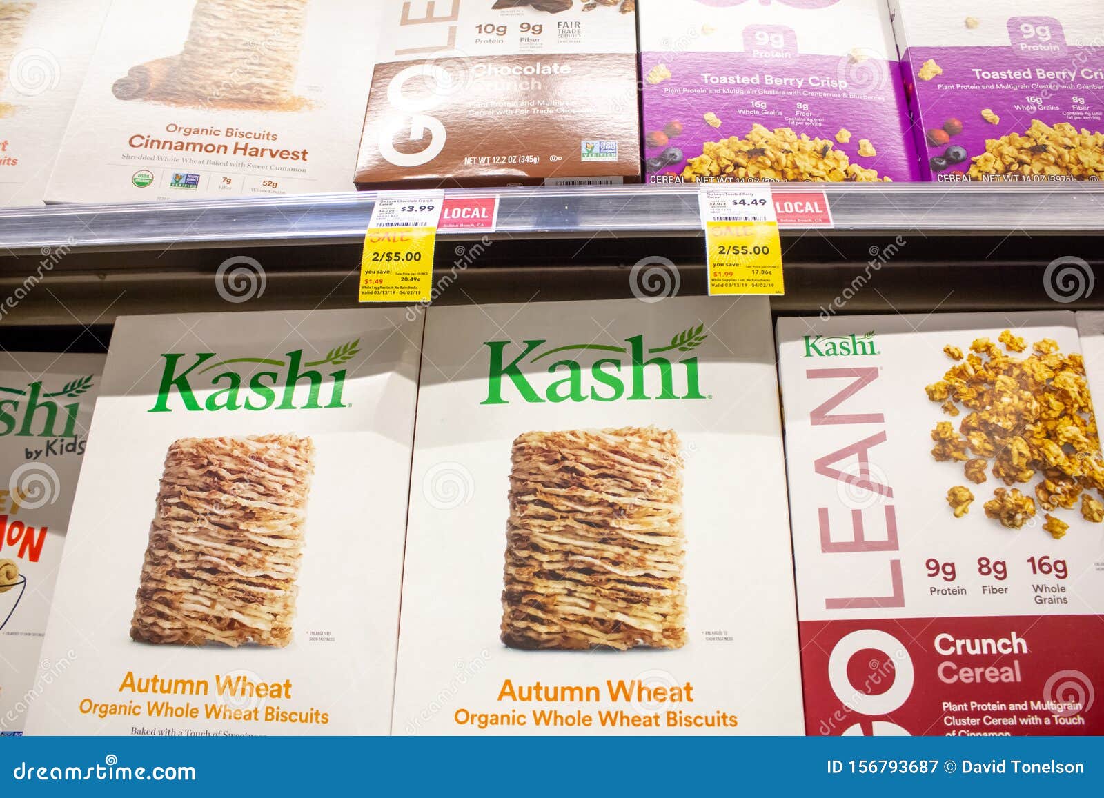 Kashi cereal on the shelf editorial photography. Image of square ...