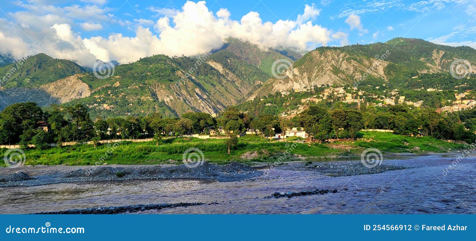 Jehlum River Near Azad Jamu Kashmir At Dhangali Kallar Syedan ...