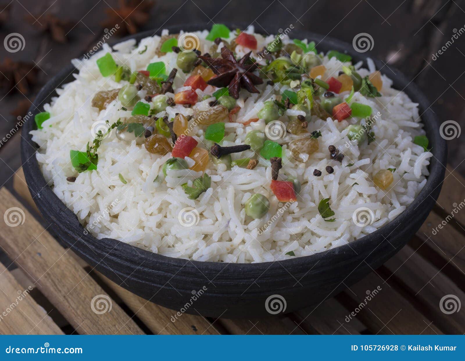 Kashmiri Pulav fotografia stock. Immagine di cucina - 105726928
