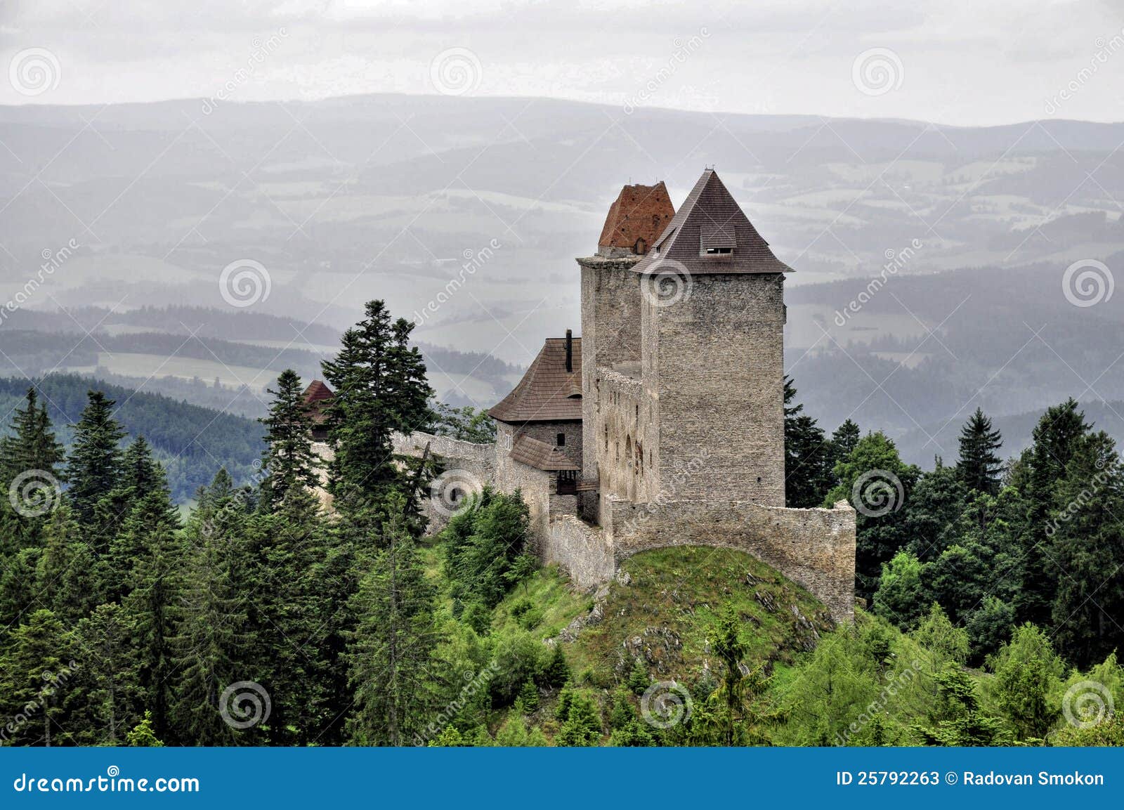 Kasperk castle stock image. Image of bohemian, republic - 25792263
