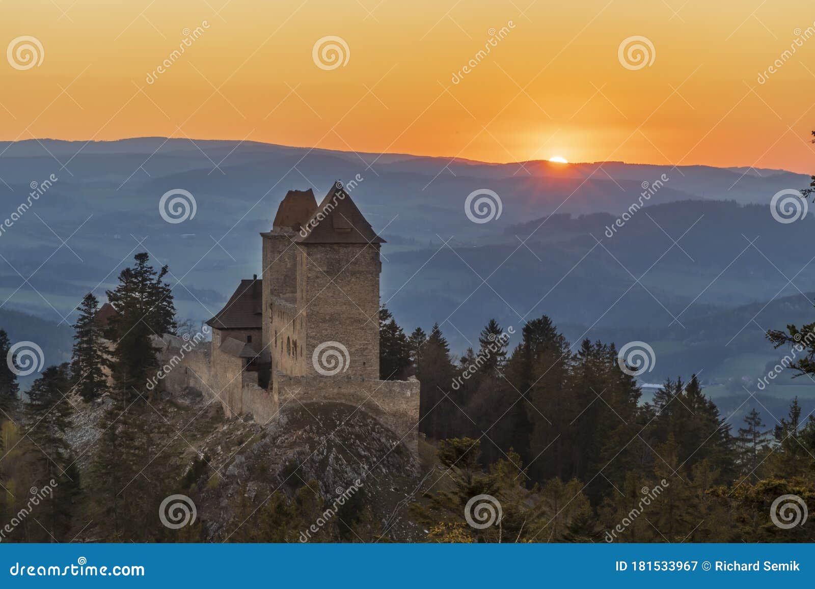 Kasperk Castle in Sumava, Czech Republic Stock Image - Image of ...