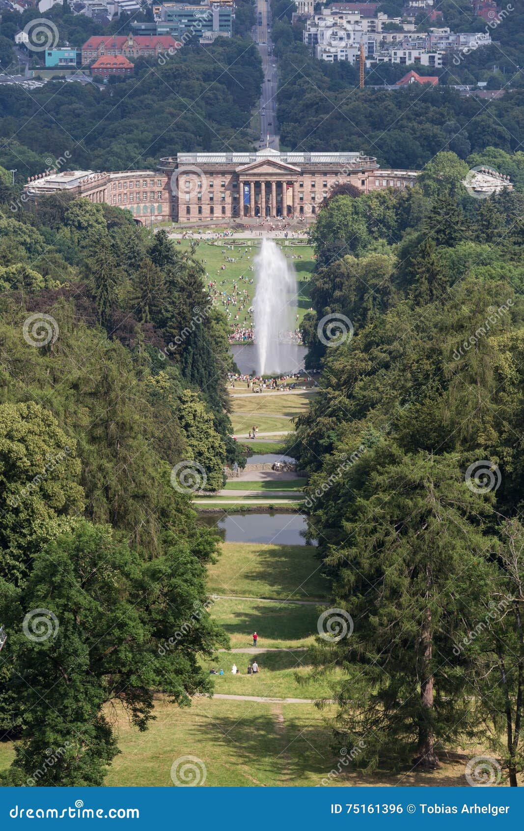 Kassel and the Bergpark WilhelmshÃ¶he Germany Stock Photo - Image of ...