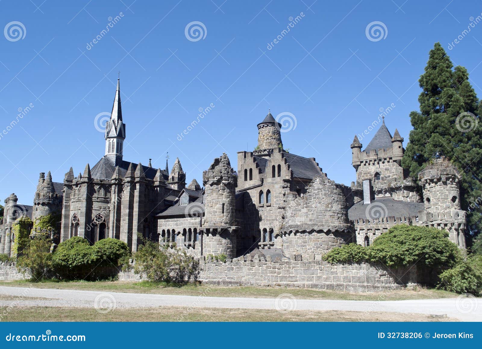 Kassel - Lowenburg or Lion Castle Stock Photo - Image of historic ...
