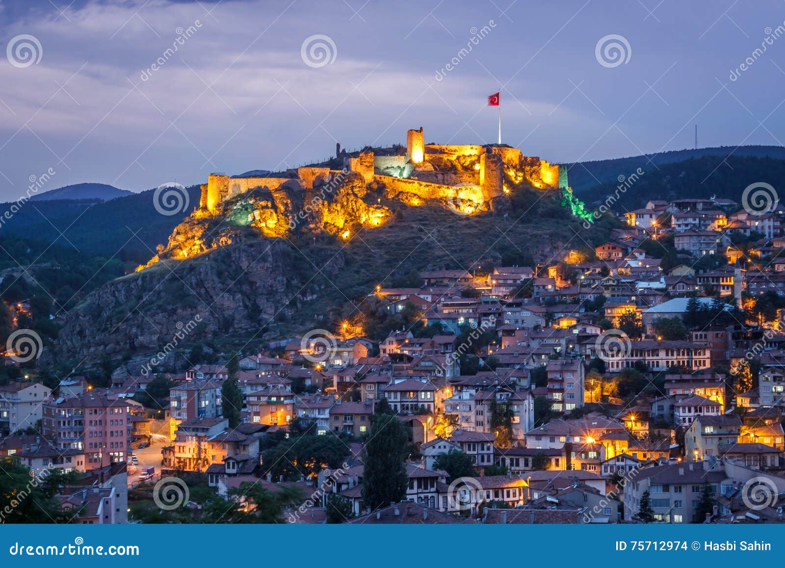 Kastamonu Castle stock photo. Image of turkish, kale - 75712974