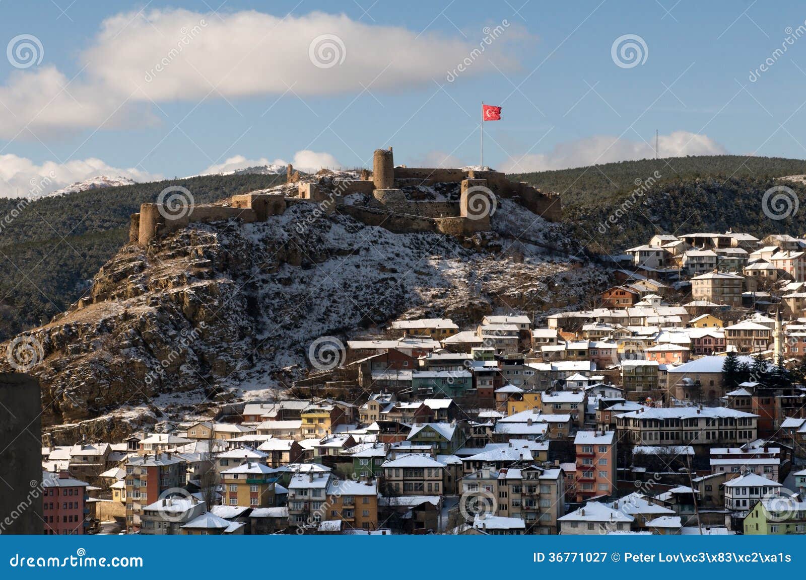 Kastamonu castle stock image. Image of rock, mosque, high - 36771027