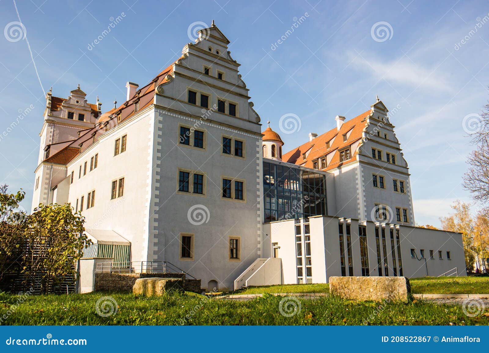 Kasteel Osterstein in Zwickau Oost - Duitsland Stock Afbeelding - Image ...