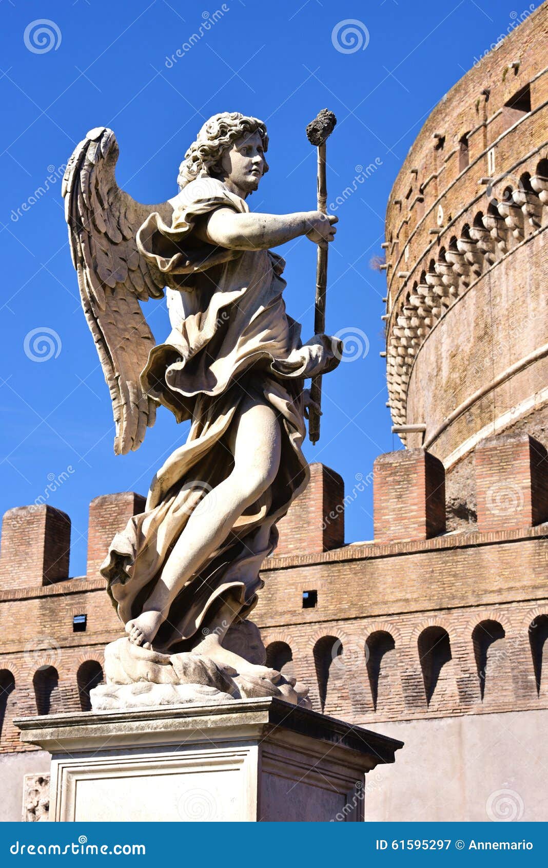 Kasteel Van De Heilige Engel, Rome Stock Afbeelding - Image of italië ...