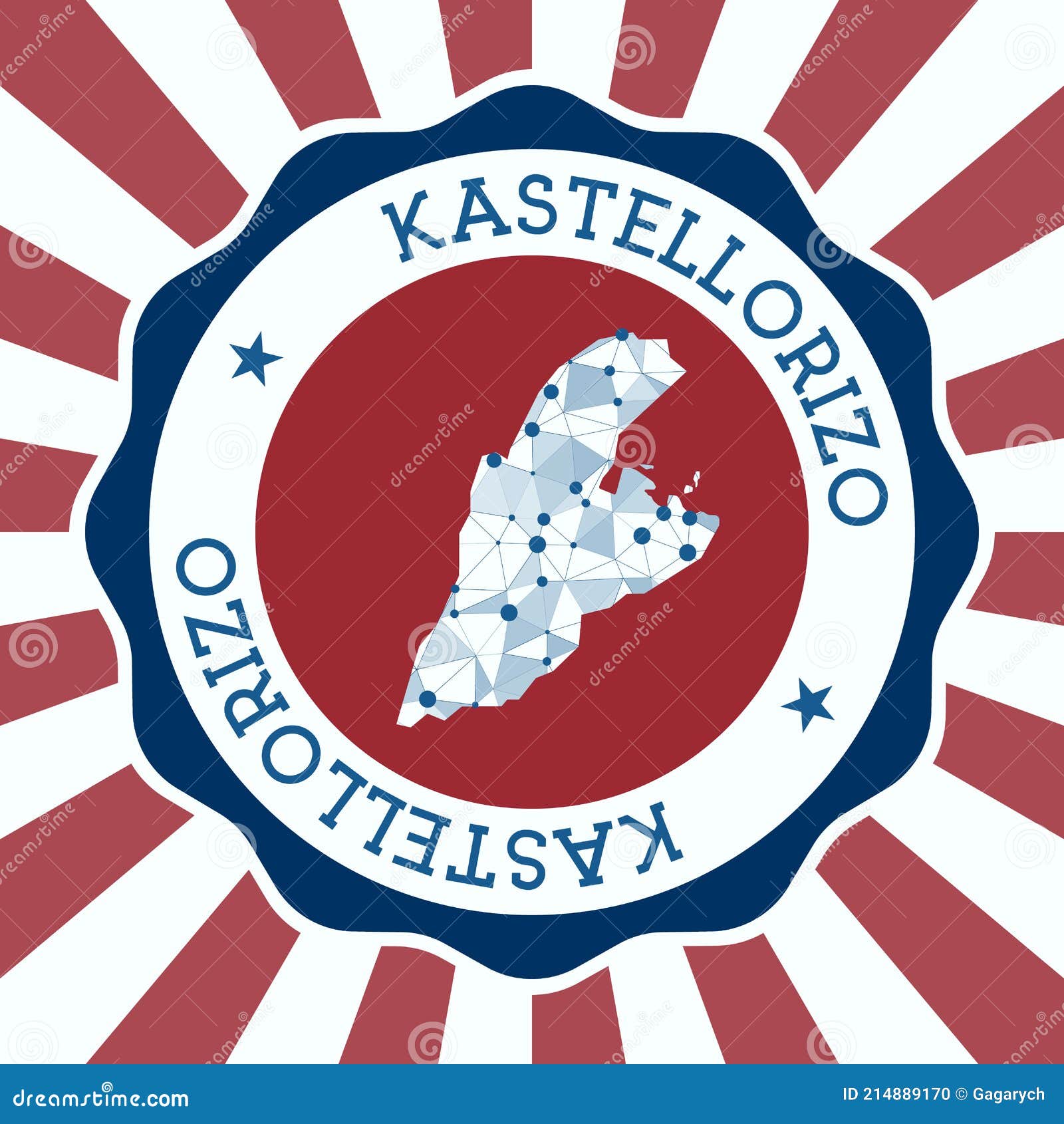 Kastellorizo Badge. stock vector. Illustration of banner - 214889170