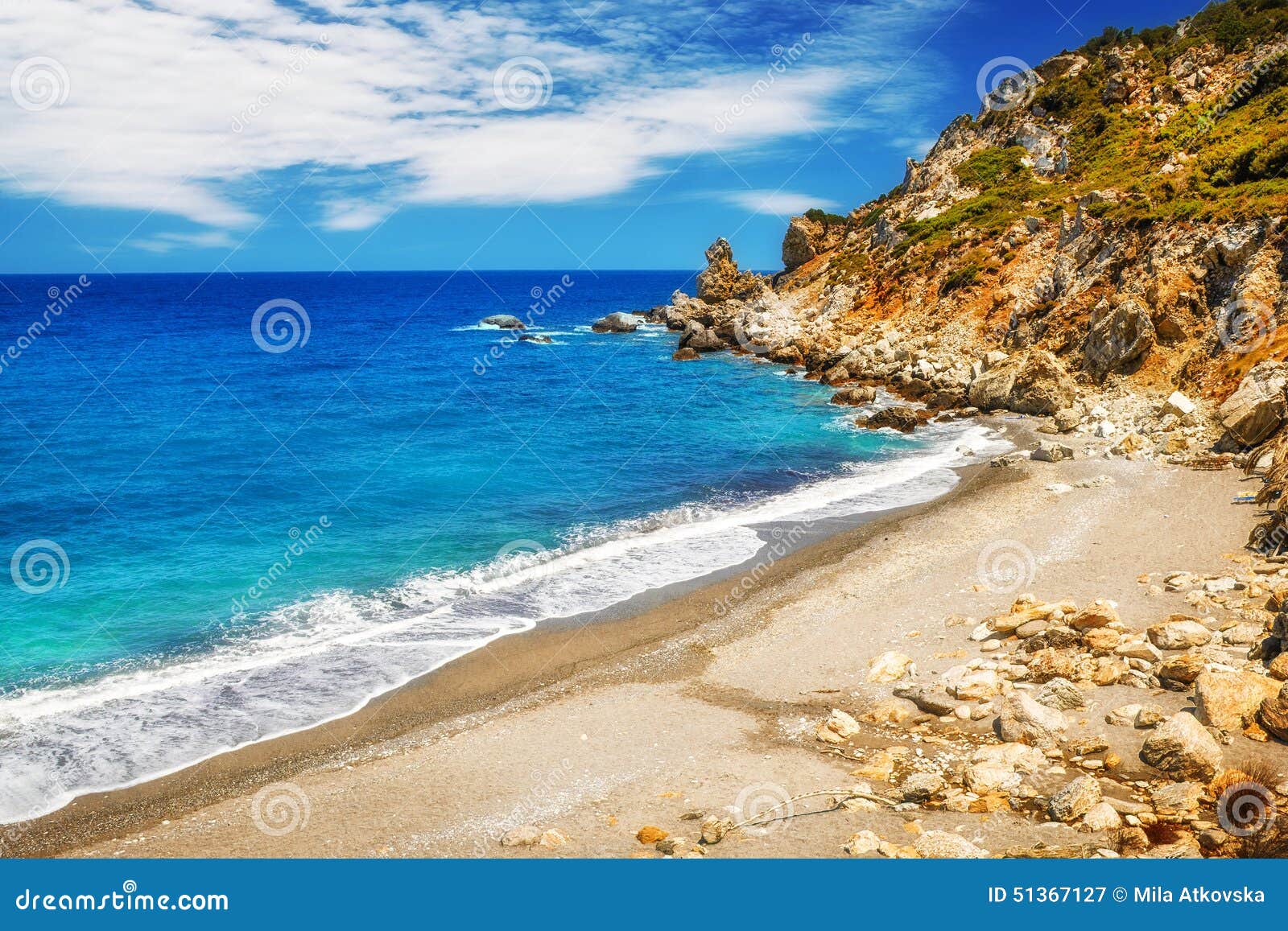Kastro Beach, Skiathos, Greece Stock Image - Image of hellas, beautiful ...