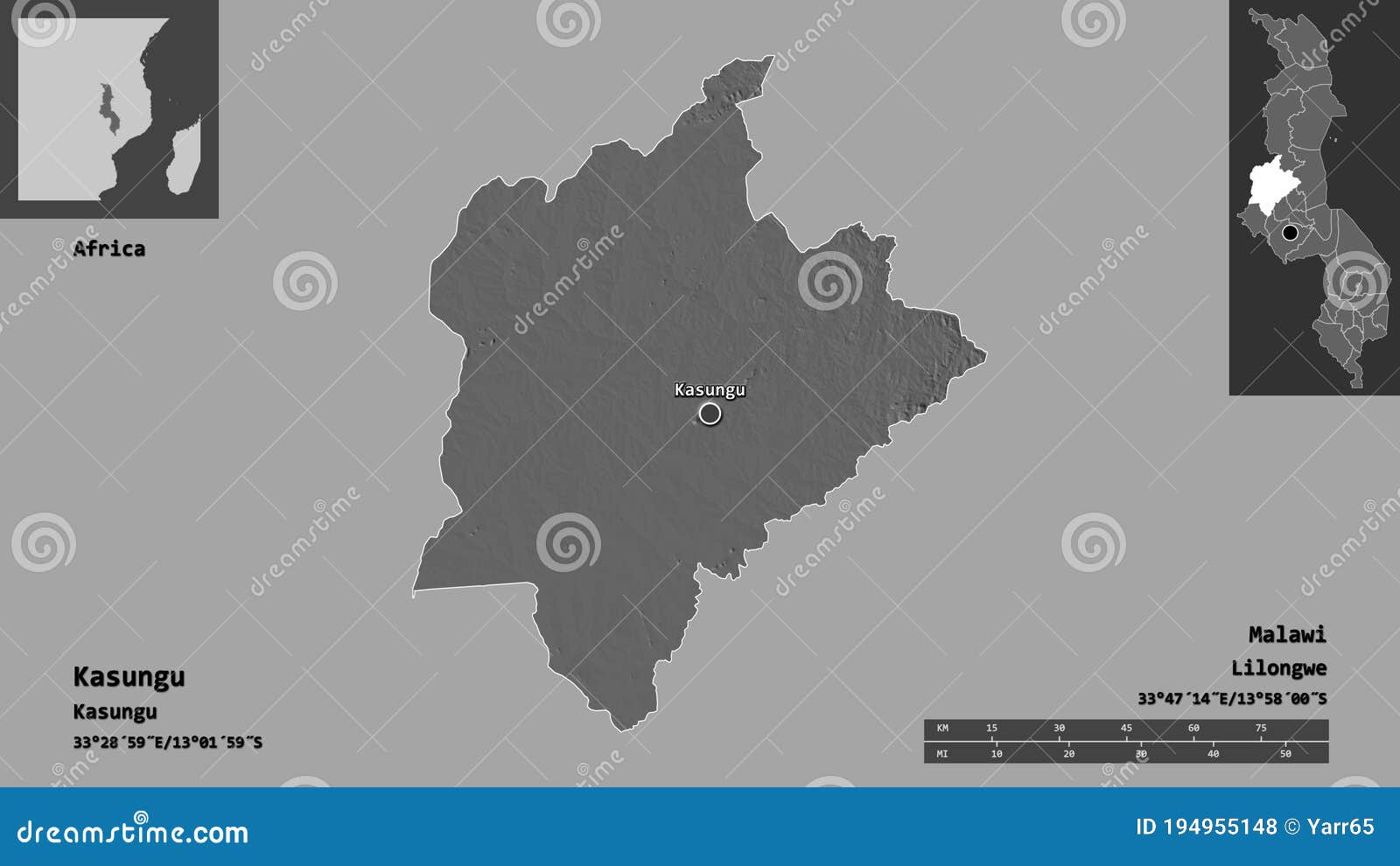 Kasungu, District of Malawi,. Previews. Bilevel Stock Illustration ...