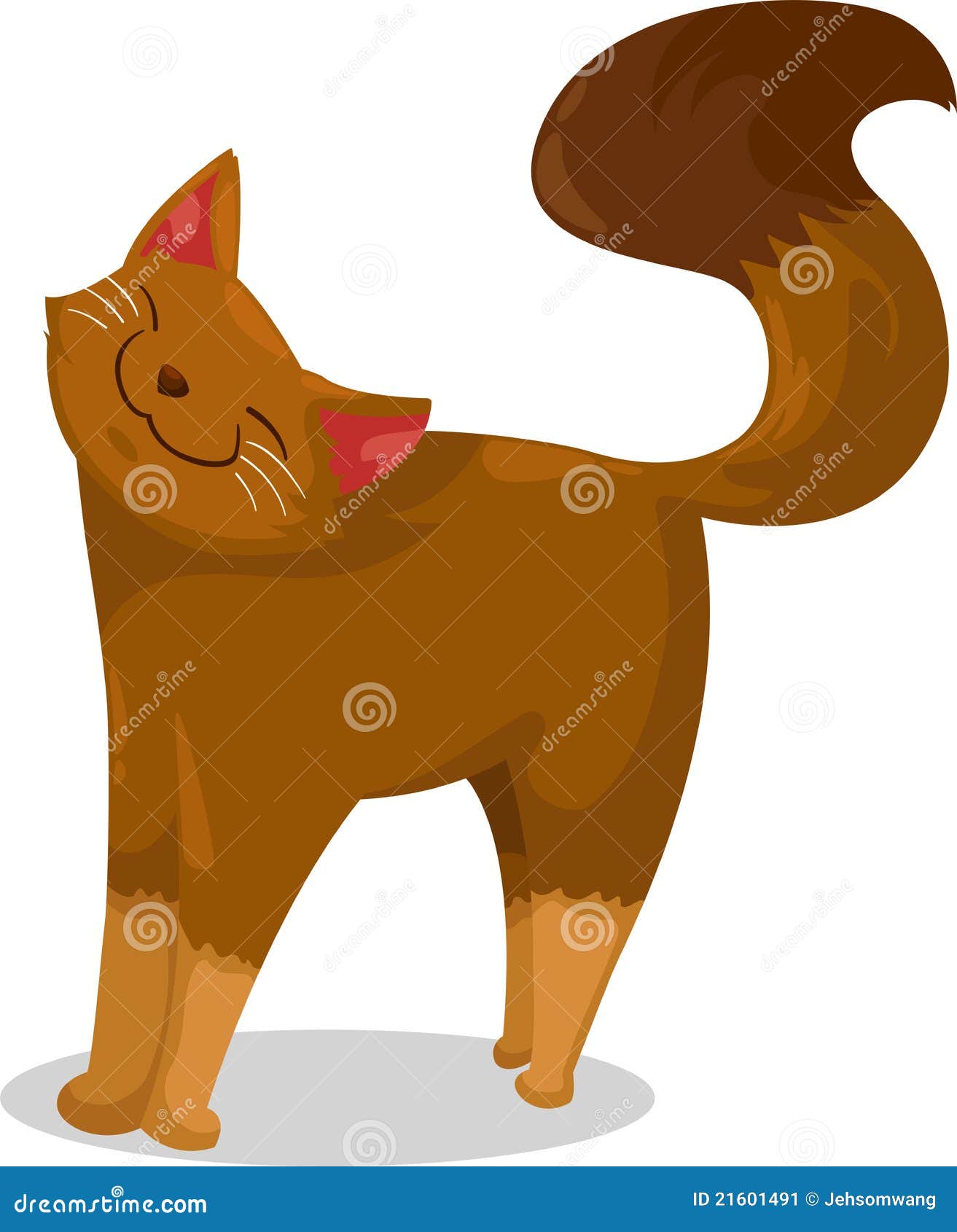 Kat vector illustratie. Illustration of ontwerp, stellen - 21601491