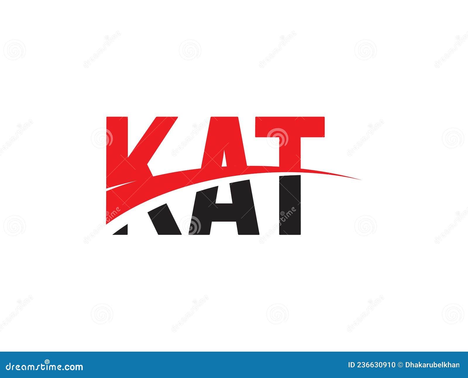 KAT Letter Initial Logo Design Vector Illustration Stock Vector ...
