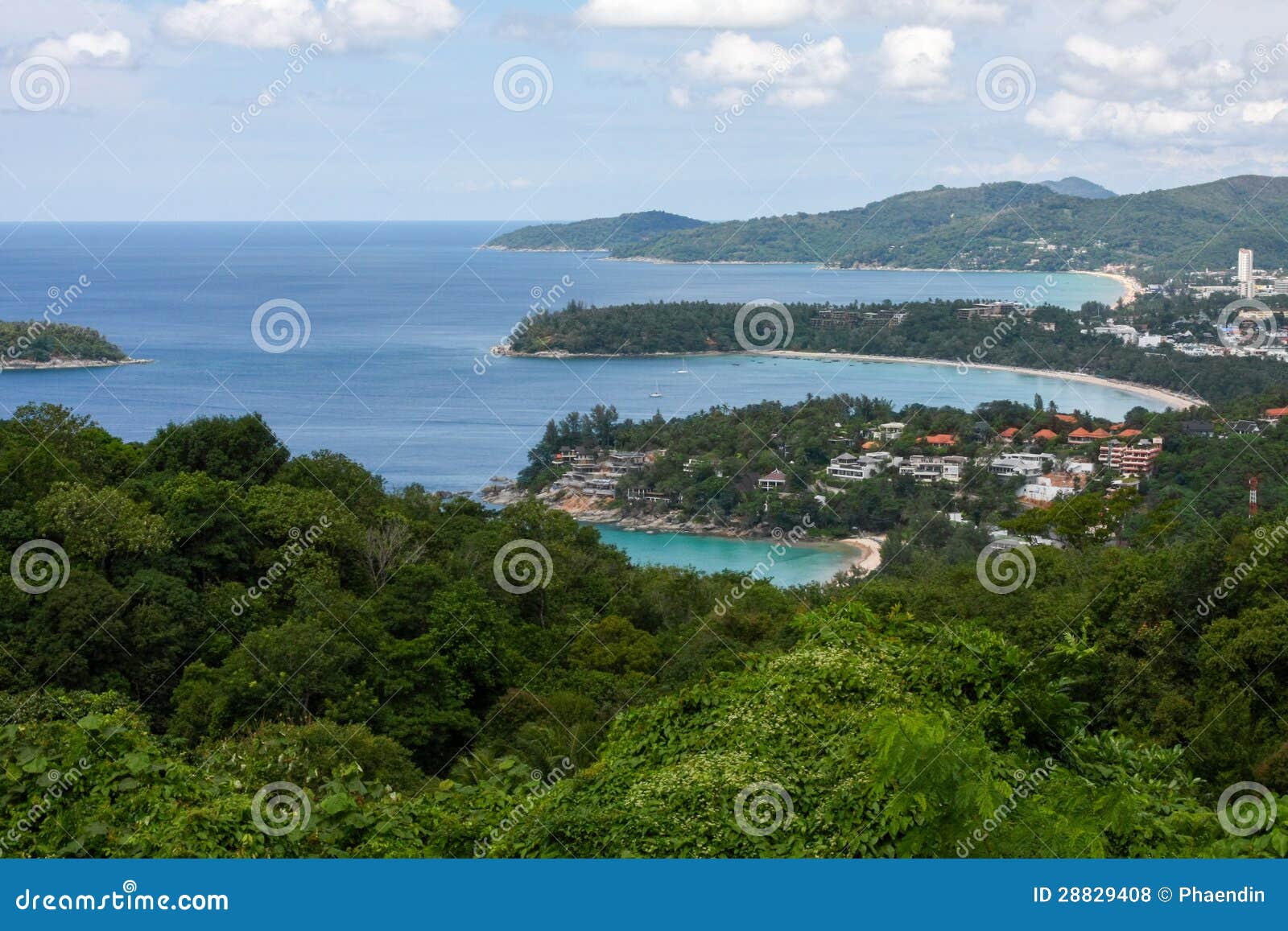 Kata, Karon, Patong View Point, Phuket , Thailand Stock Photo - Image ...