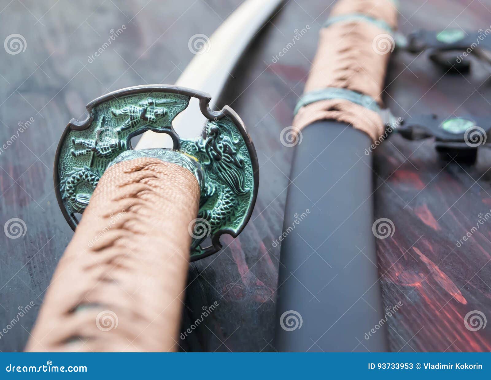 Katana samurai sword stock image. Image of award, samurai - 93733953