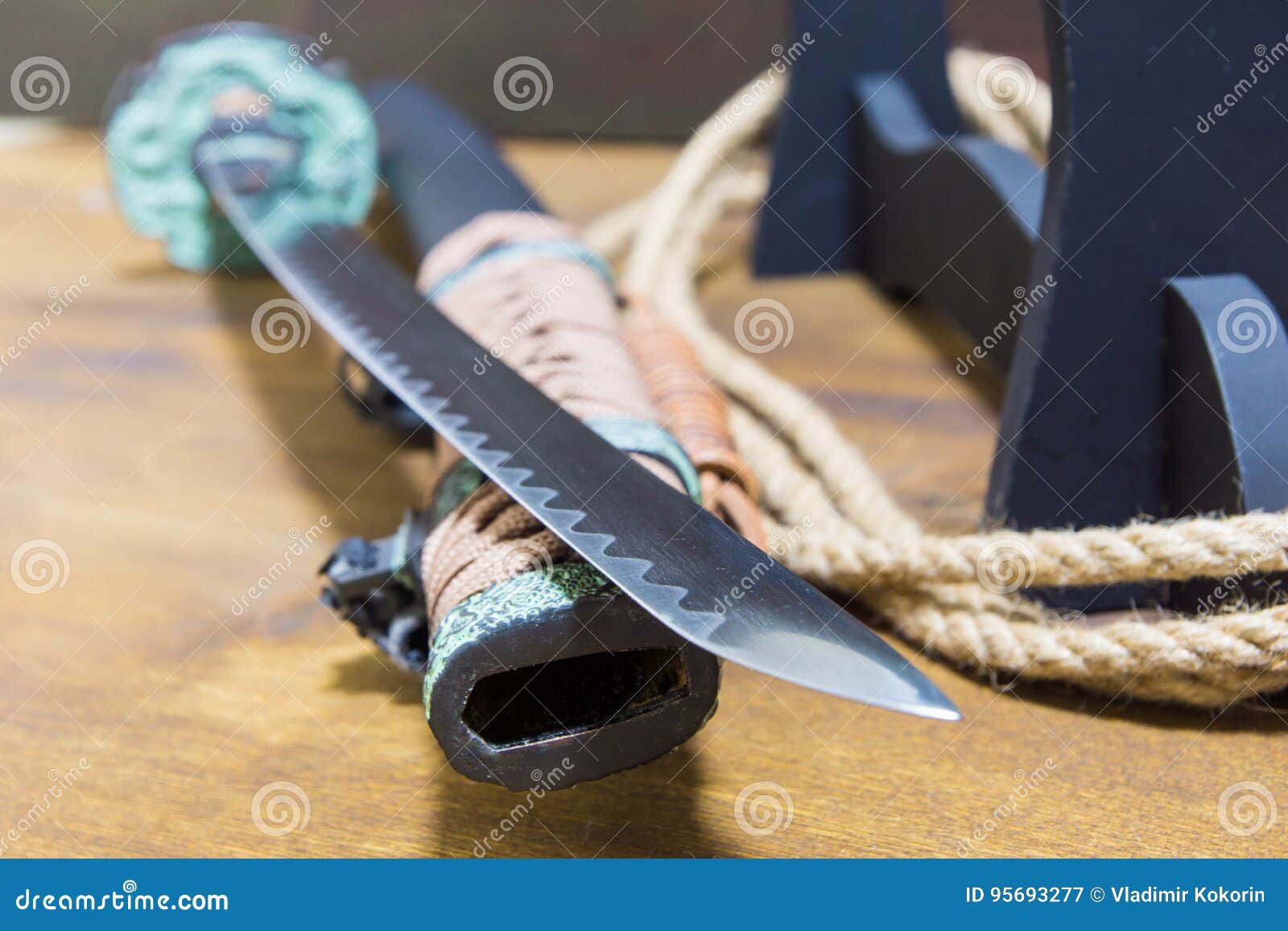 Katana Samurai Sword. Honor of the Samurai Stock Image - Image of ...