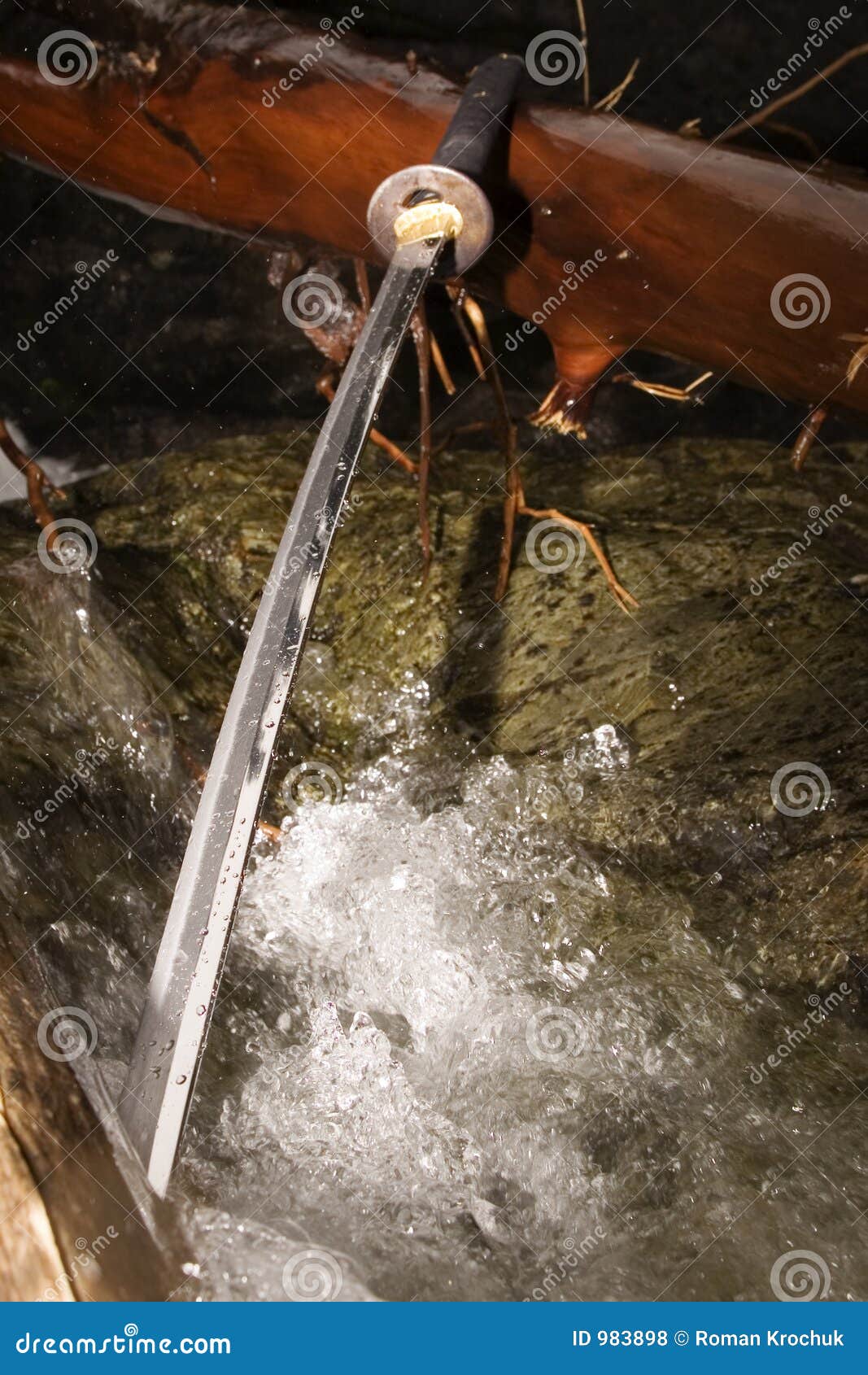 Katana in water stock photo. Image of ninja, cold, japanese - 983898