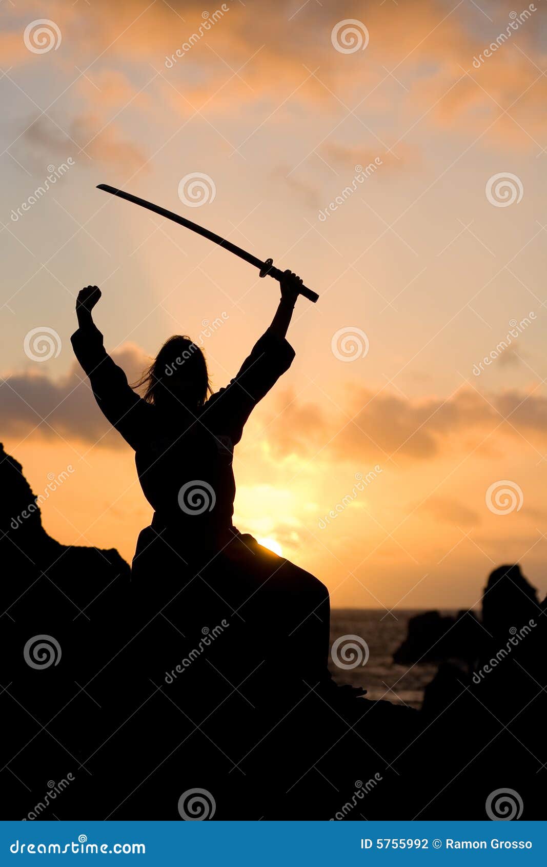 Katana woman stock photo. Image of princess, dress, person - 5755992