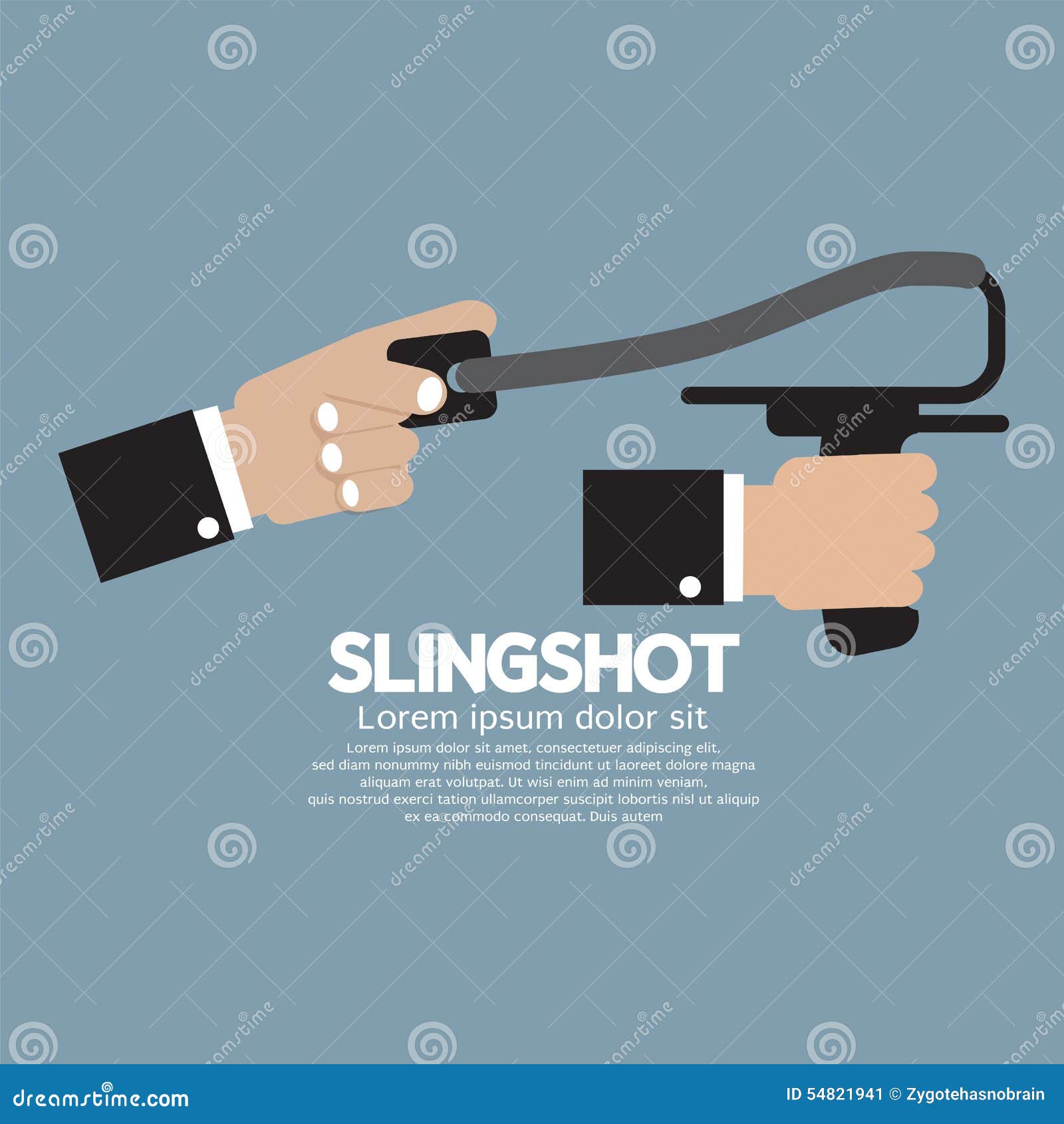 Katapult in der Hand vektor abbildung. Illustration von spielerisch ...