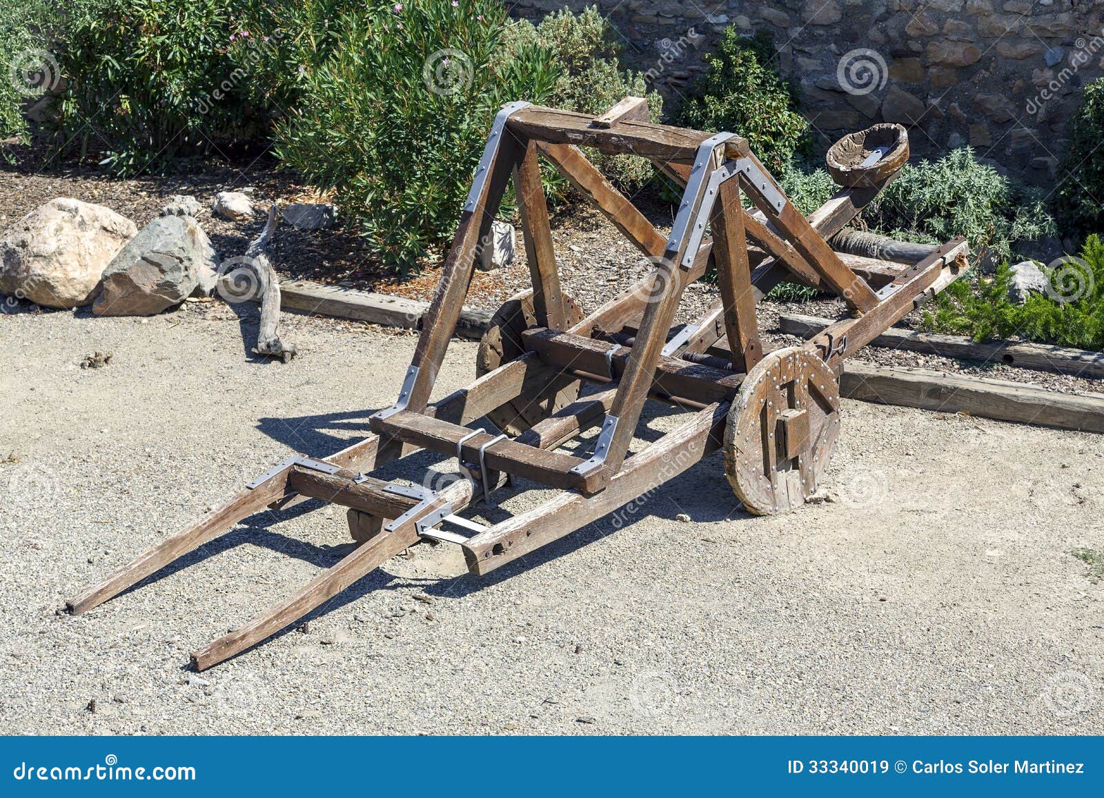 Katapult Im Mittelalterlichen Stockbild - Bild von verschieden ...