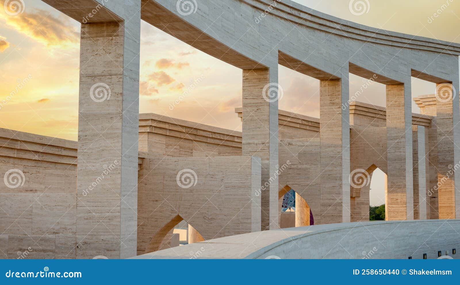 The Katara Amphitheatre stock photo. Image of buildings - 258650440