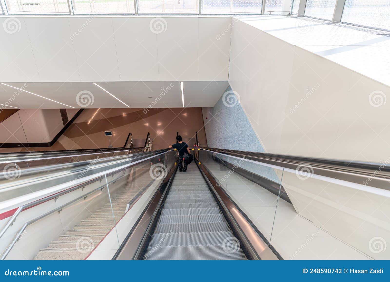 Katara metro Station Doha editorial photography. Image of middle ...