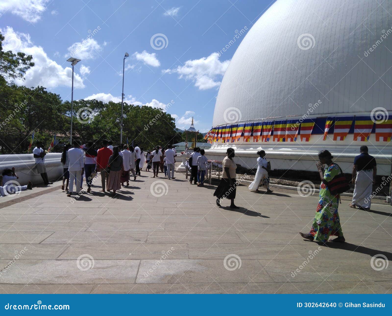 Kataragama Kiriwehera , Temple , Sri Lanaka Editorial Image - Image of ...