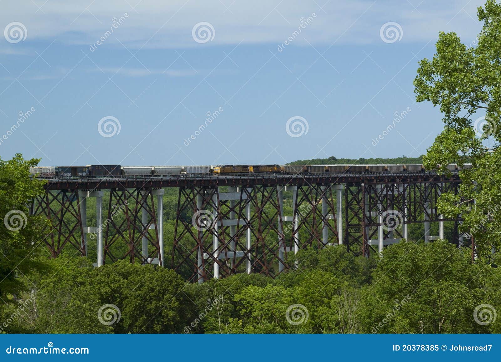 Kate Shelley High Bridge stock image. Image of iowa, bridge - 20378385
