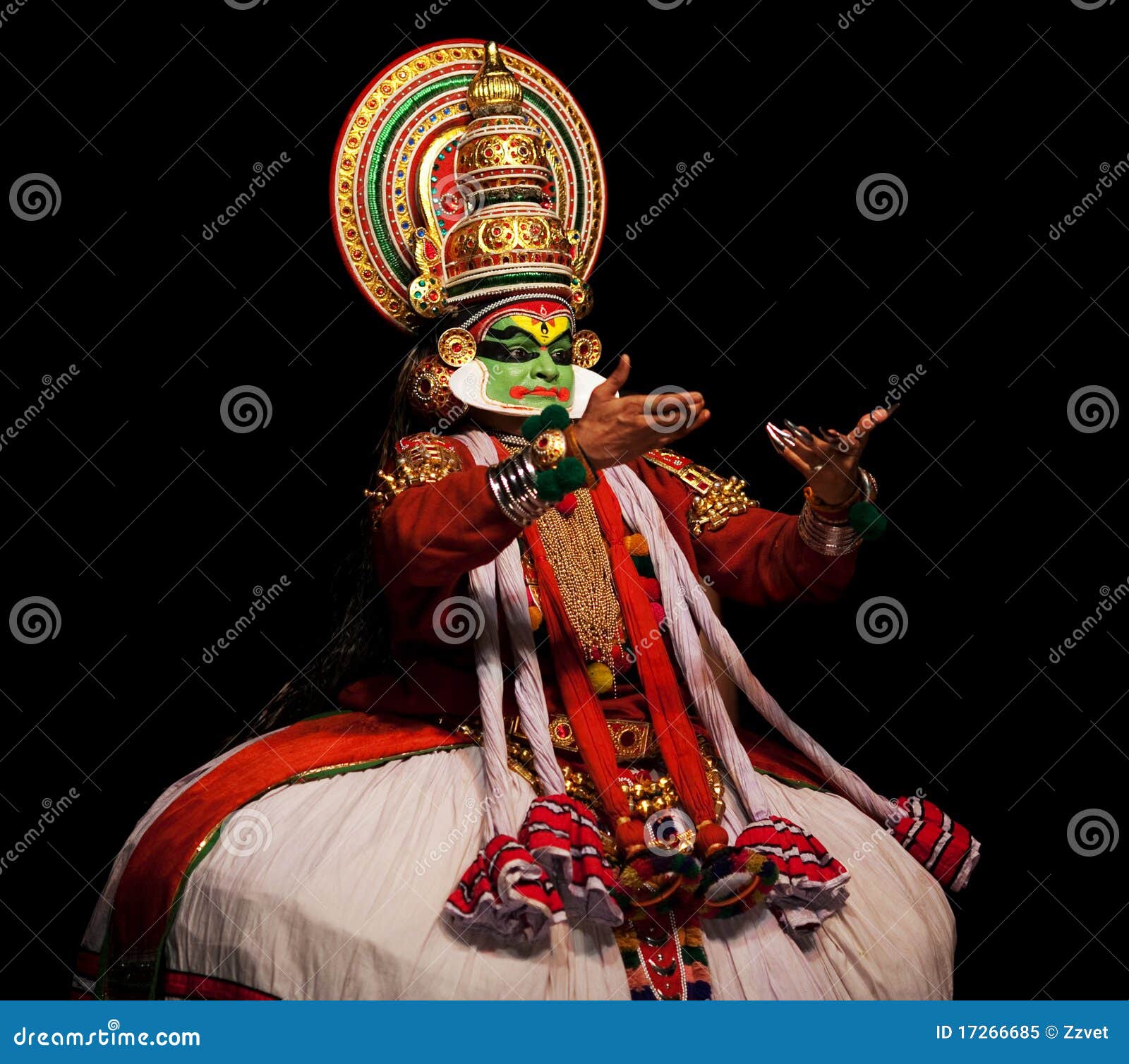 Kathakali actor in India editorial image. Image of emotion - 17266685