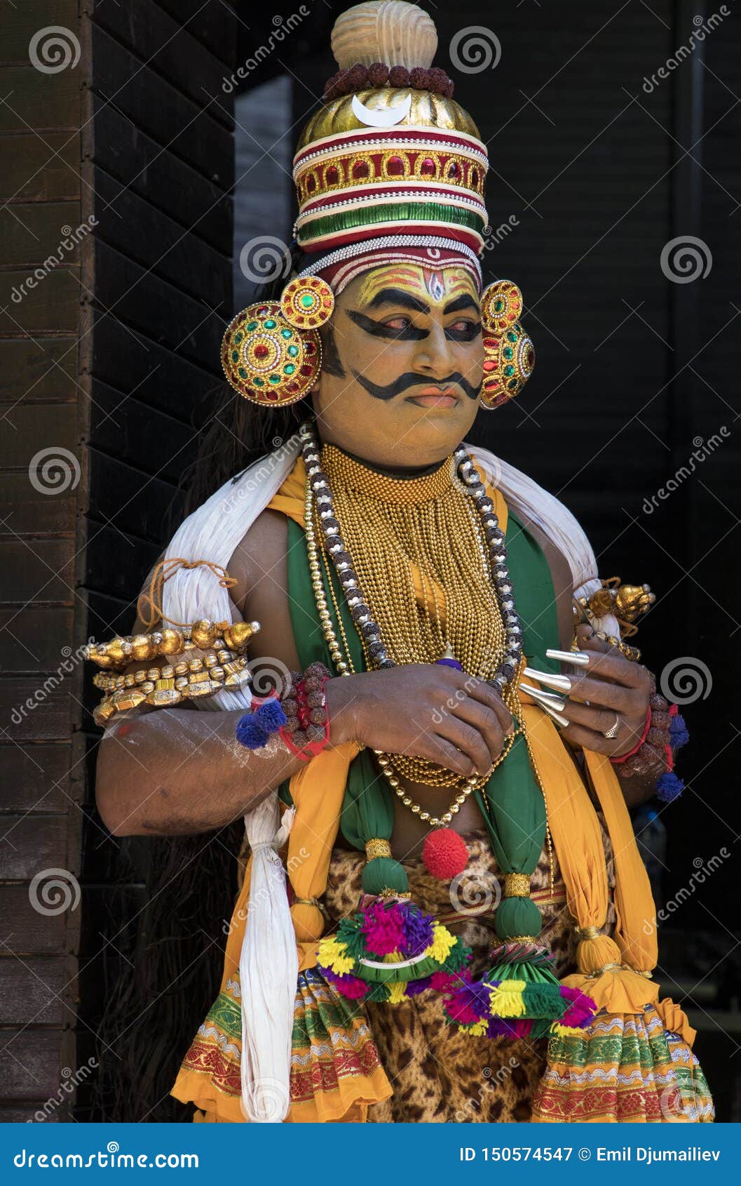 Kathakali Dancer. Kathakali Dance Show at the Boris Garden Sofia in ...