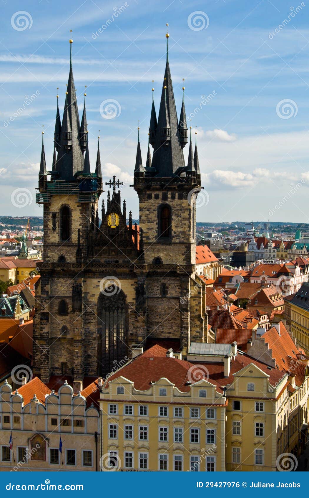 Kathedraal in Praag stock foto. Image of geschiedenis - 29427976